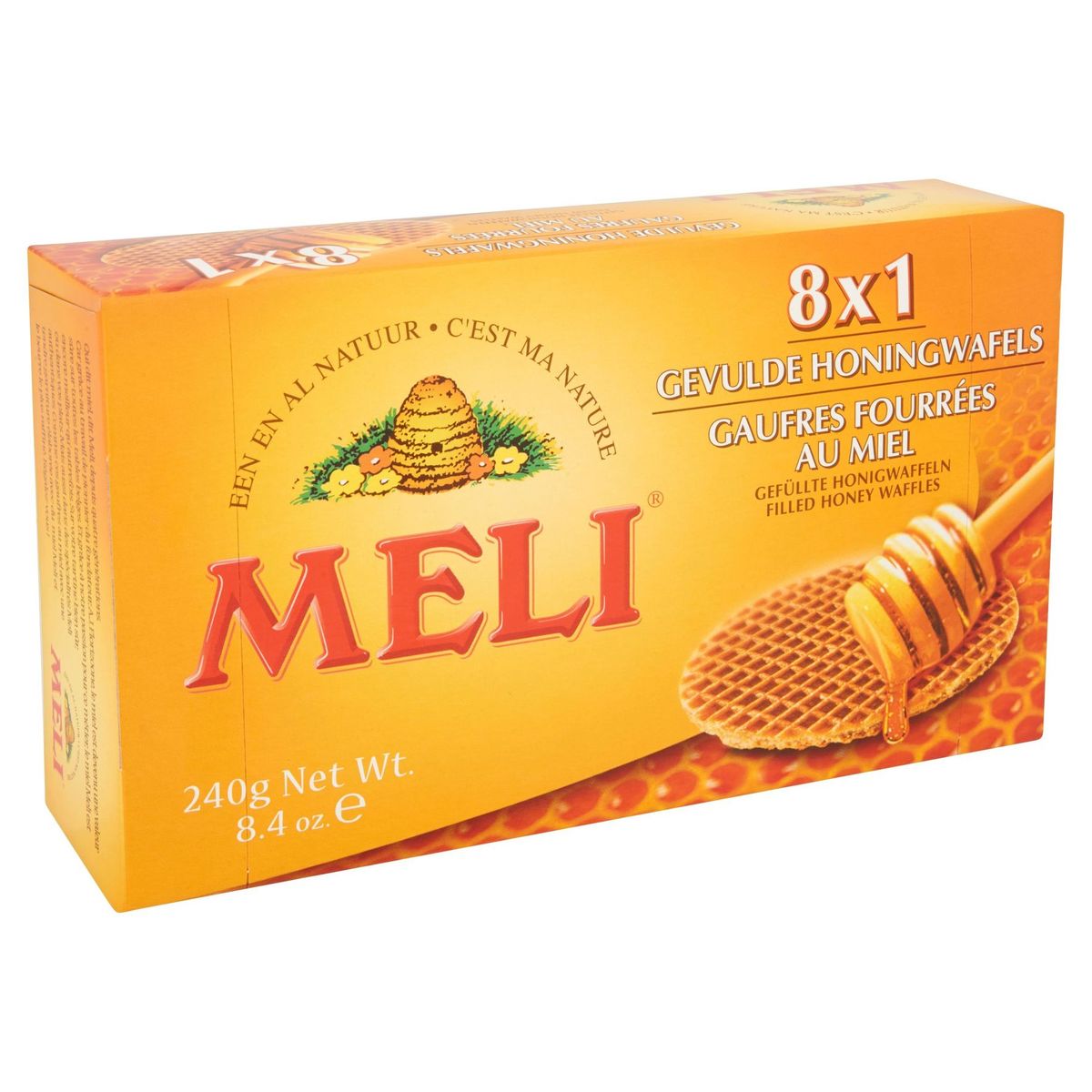 Meli Gaufres Fourrées au Miel 8 x 1 240 g | Carrefour Site