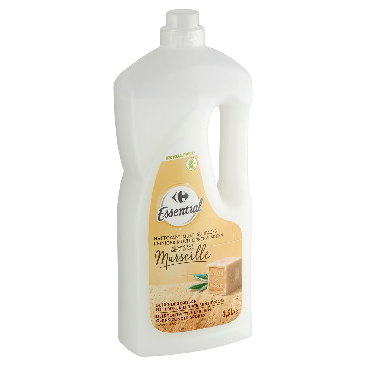 Carrefour Essential Nettoyant Multi-Surfaces au Savon de Marseille 1.5 ...