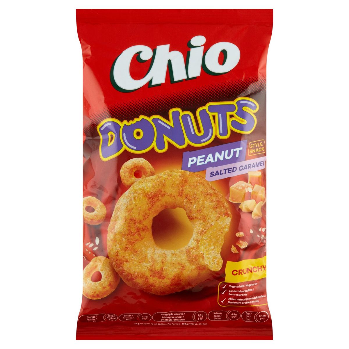 Chio Donuts Peanut Salted Caramel 110 g | Carrefour Site