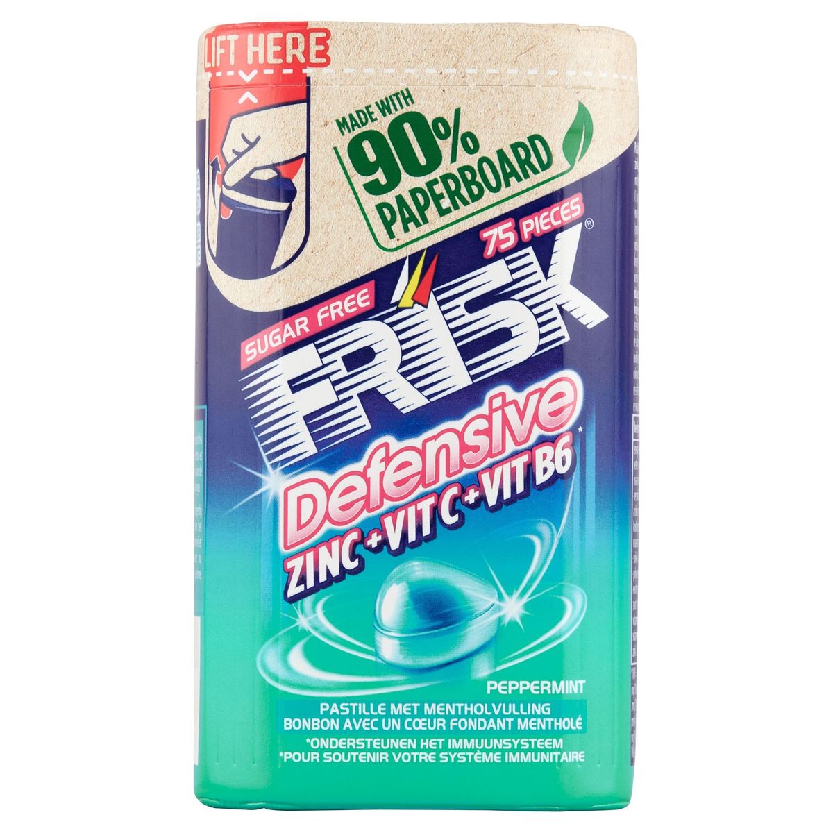 Frisk Defensive Sugar Free Peppermint 75 Stuks 150 g | Carrefour Site