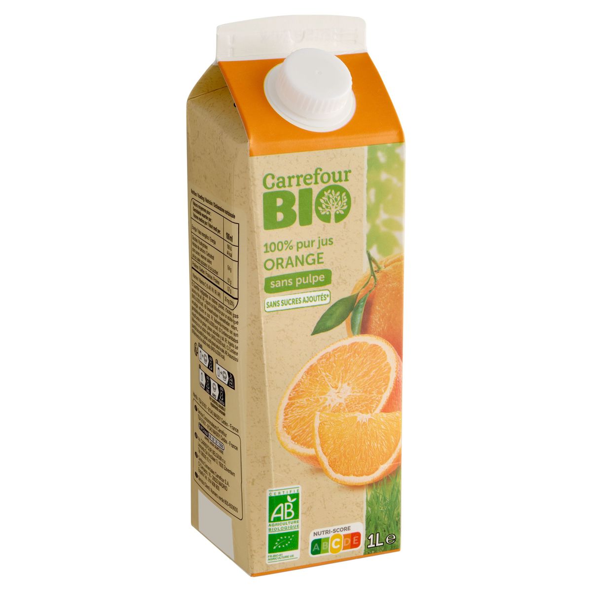 Carrefour Bio 100% Pur Jus Orange 1 L | Carrefour Site