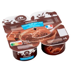 Mousse au chocolat au lait | Carrefour Belgique